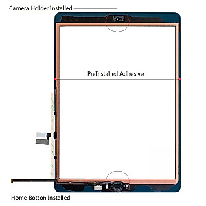 for iPad 8 2020 8th Generation Screen Replacement Digitizer 10.2" A2270 A2428 A2429 A2430 Touch Glass Assembly Includes Home Button+PreInstalled Adhesive+Toolkit,White