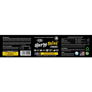 Dog Allergy Relief - Dog Allergy Chews Itch Relief, Seasonal Allergy Support for Itchy Skin, with Omega 3, Pumpkin & Probiotics (120 Soft Chews)