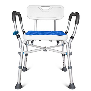 Bath Chair with Arms and Wedge Pillow Set