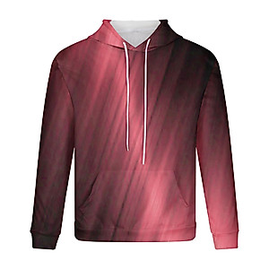 Muscularfit sweatshirt for men Crewneck Sweatshirts Graphic Fall Fashion 3D Linen Print Casual Pullover Workout Long Sleeve Sports Hooded Shirts mens hoodies with zipper Pink 2X