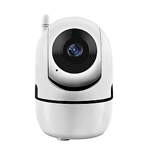 5G Security Camera Indoor, 1080P WiFi Cameras for Home Security, Pan Tilt Pet Dog Camera with Phone App, Human Detection, Motion Tracking, 2-Way Talk, Compatible with Alexa & Google Assistant (White)