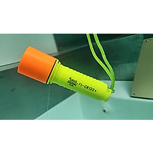 Sirius Signal F1-CR123 80 Lumen Floating IP68 Waterproof LED Flashlight with Lanyard