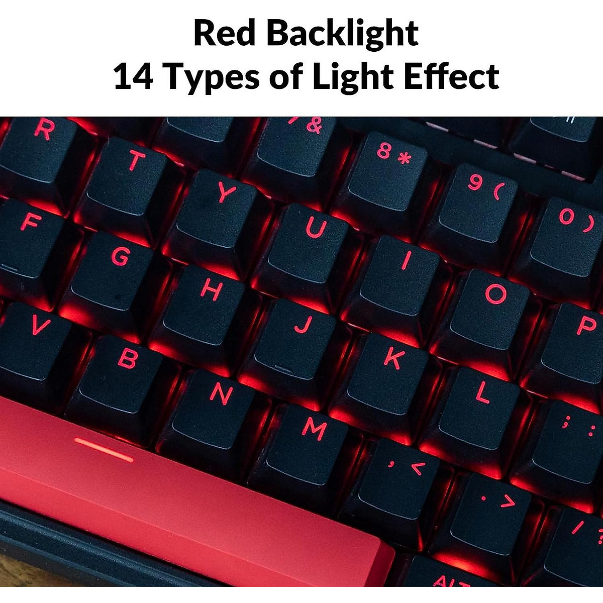 Keychron C3 Pro QMK/VIA Custom Gaming Keyboard, Programmable 87 Keys Compact TKL Layout Gasket Mount, Red LED Backlight Wired Mechanical Keyboard with Red Switches for Mac/Windows/Linux