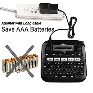 9V AC Adapter Power Supply Charger for Brother P-Touch PT-D210 PTD200 PTH110 PT-1880 Label Makers Machine AD-24 AD-24ES AD-20 AD-30, for Dymo LabelManager LM160 LM450 LM400 LT-100H