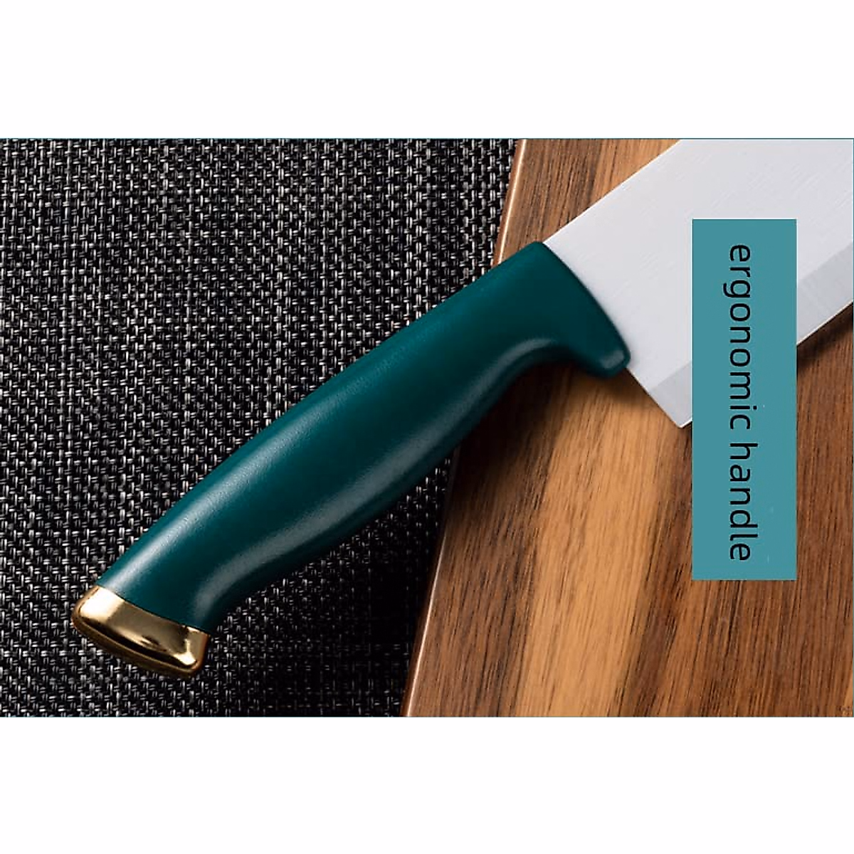 CHBAYI Ceramic Knife 6.5 Inch Ceramic knives set for kitchen with Sheath Cover - Ergonomic Kitchen Handle -Suitable for Fruits, Vegetables and Meat