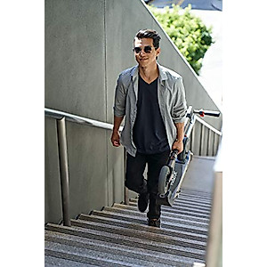 Razor E Prime III Electric Scooter - 18 mph, 15 Mile Range, 8" Pneumatic Front Tire, Foldable, Portable and Extremely Lightweight, Rear Wheel Drive, for Travel and Commuting