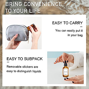 14 Pack, 1 oz Tincture Bottles with Dropper, Amber Glass Dropper Bottle Leakproof with Stainless Steel Funnel, Pipettes & Labels, 30 ml Eye Dropper Bottles For Essential Oils Serums Hair Body Oils