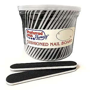 120 Ct Professional Nail Files Emery Board 4.5" Double Sided Bulk