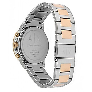AX ARMANI EXCHANGE Women's Stainless Steel Watch, Color: Two-Tone Rose/Silver (Model: AX4331)