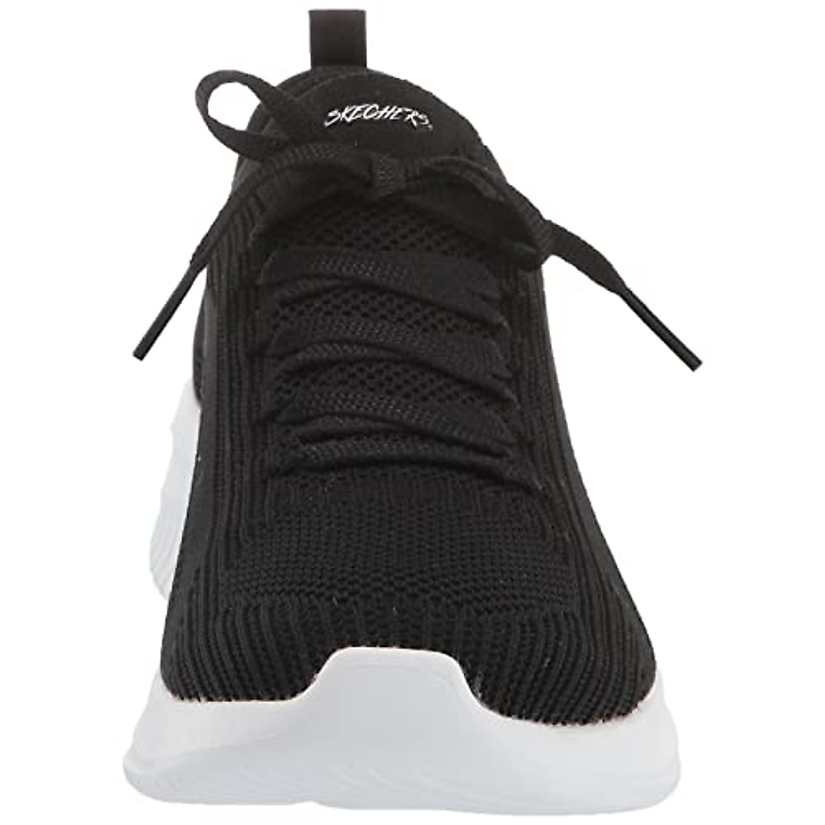 Skechers Sport Women's Women's Big Plan Sneaker, Black/White=BKW, 8.5