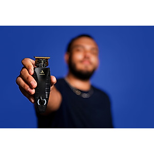 Andis 74150 GTX-EXO Professional Cord/Cordless Lithium-ion Electric Beard & Hair Trimmer with Charging Stand, Black