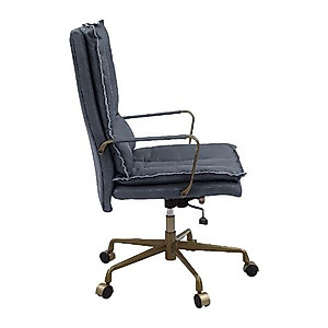 Acme Furniture Tinzud Office Chair, Gray Leather