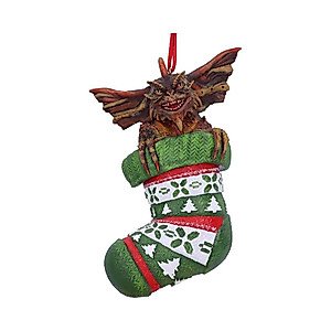 Nemesis Now Gremlins Mohawk in Stocking Hanging Festive Decorative Ornament 12cm, Resin, Green, Officially Licensed Harry Potter Merchandise, Cast in The Finest Resin, Expertly Hand-Painted
