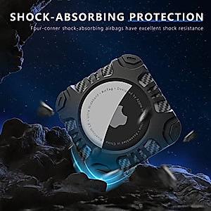 4 Pack Airtag Holder Case with 3M Adhesive Sticker, Compatible with Apple Airtag Air Tags Protection Stick Cover for Bike Car Laptop Wallet TV Remote Drone Camera Luggage Hidden (Black)