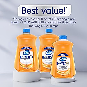 Dial Antibacterial Liquid Hand Soap Refill, Gold, 52 fl oz Pack of 3