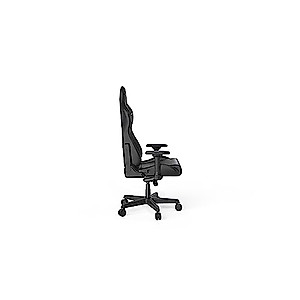 DXRacer Gaming Chair with 4D Armrest, Premium PVC Leather Racing Office Computer Recliner with Ergonomic Headrest and Lumbar Support, Black