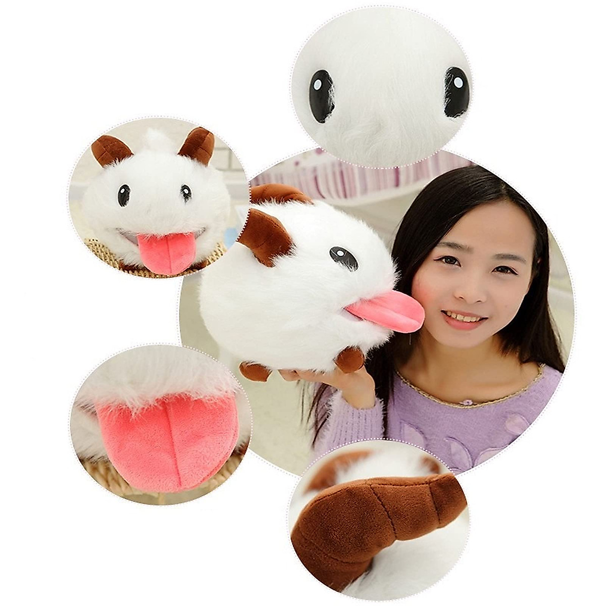 Poro Plush Toy, Animals Plush Stuffed Toys, Poro Kids Plush Toys, Ice Festival Festival Finite Plush Doll. for Home Decoration, Bedroom Decoration, Children Gifts
