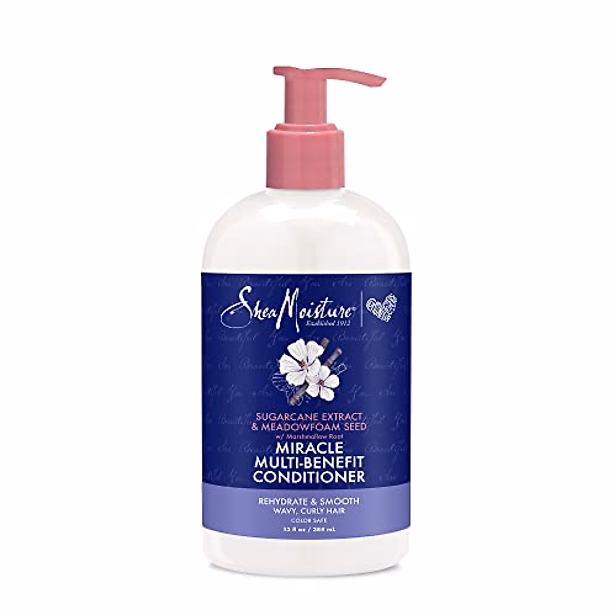 SheaMoisture Silicone Free Conditioner for Dry Hair, Sugarcane and Meadowfoam, Sulfate Free Conditioner, 13 Oz