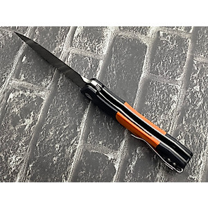 TwoSun Folding Knife 14C28N Blade 420 Steel / G10 Handle Pocket Knife TS515-14C28N-Satin