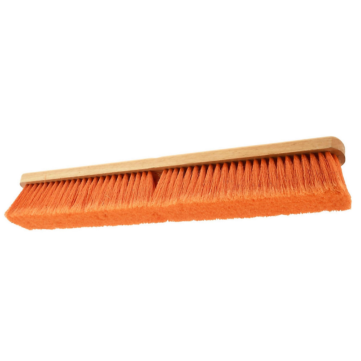 PRO SOURCE Safety Orange Push Broom Head with Threaded Wood Block: 24" Wide