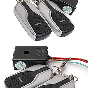 Garneck Motorcycle Anti Theft Security Alarm System with Double Remote Waterproof for 48V 60V 64V 72V Scooter Bicycle - Remote Control Random Style