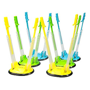 Hompon Baggy Rack Holder For Freezer Bag Holder Stand/Ziplock Bag Holder Stand/Meal Planning/Prep Bag Holders For Filling,6 Pack/6pcs