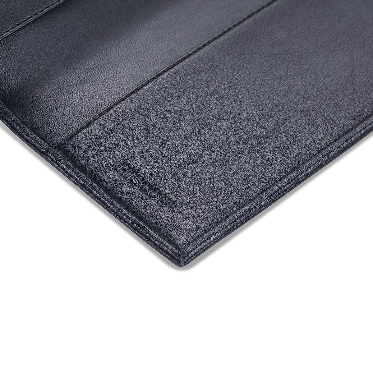 HISCOW Minimalist Checkbook Cover - Full Grain Leather