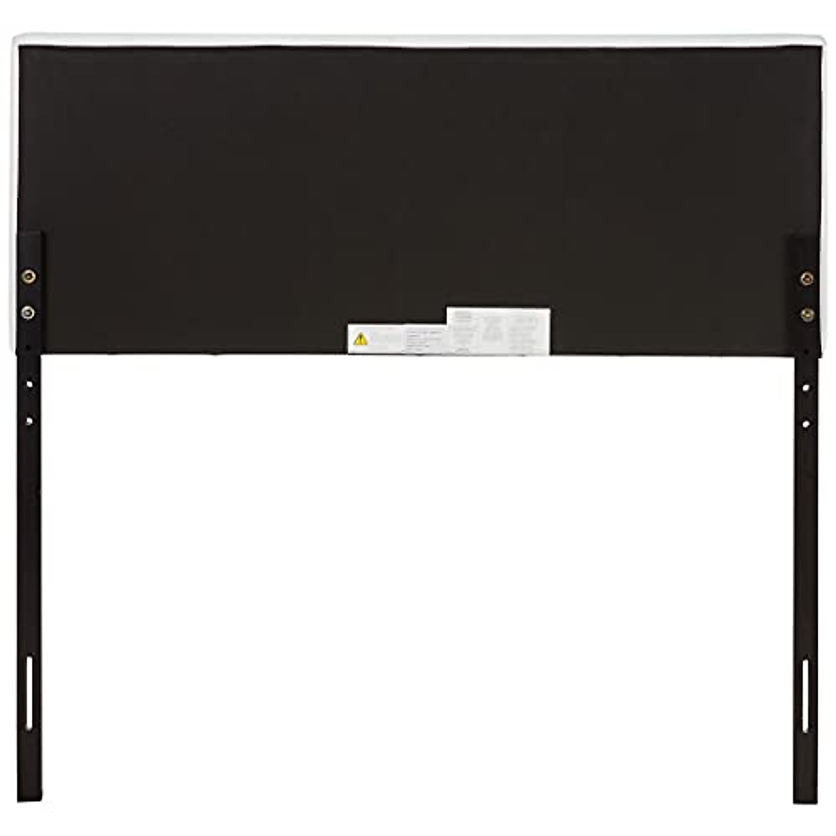 Baxton Studio Dalini Modern and Contemporary Full White Faux Leather Headboard with Faux Crystal Buttons