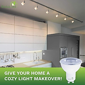 Bioluz LED 6 Pack GU10 LED Bulbs Dimmable 3000K Indoor Outdoor 50 Watt Halogen Bulb Replacement 500 Lumen UL Listed