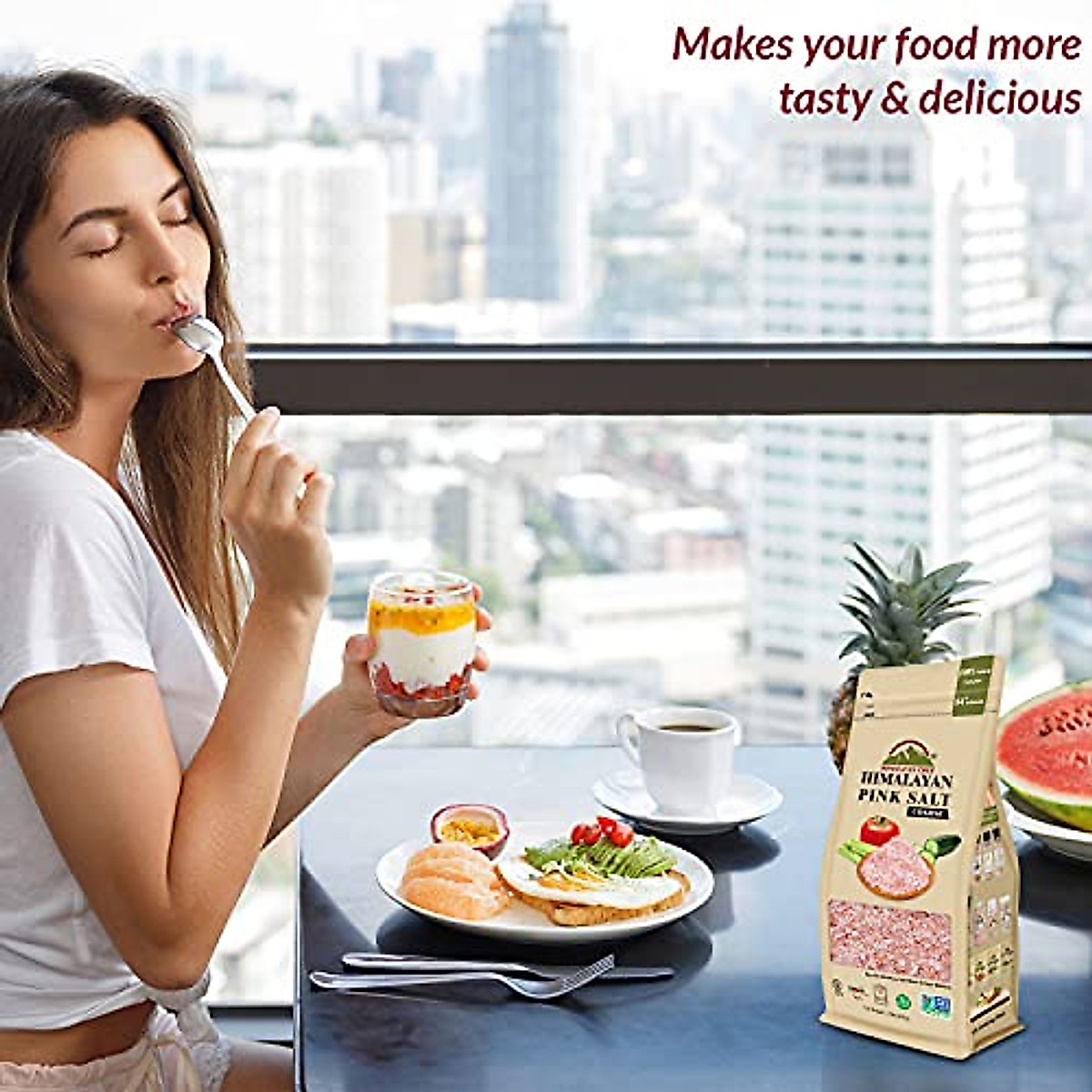 Himalayan Chef Pink Himalayan Salt, Coarse Grain, Refill Grinders - 2 lbs (2 Pound Bag)