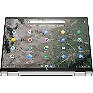 HP Chromebook x360 2 in 1 Touchscreen Flip Laptop, 13.5" WUXGA+ IPS Display, Intel Core i5 Processor, 8GB DDR4 RAM, 256GB SSD, Convertible Design, ChromeOS, Bluetooth, Speaker, Wifi, Silver (Renewed)