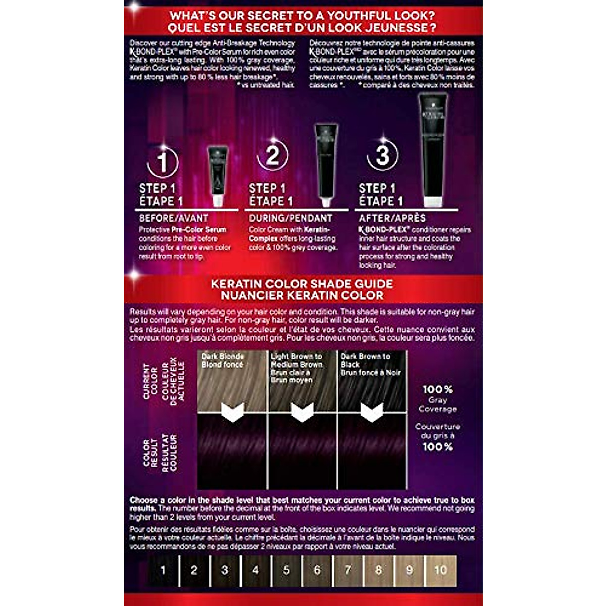 Schwarzkopf Keratin Color Permanent Hair Color Cream, 1.9 Rich Caviar