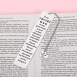 Best Friends Gifts Bookmark for Friendship Women Friends Birthday Book Mark Girls Teen Booklovers Galentines Valentines Day Gifts for Best Friend BFF Christmas Graduation Gift for Women Female Friend