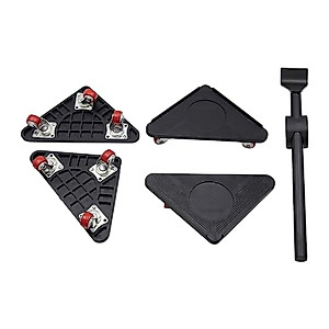 Generic Moving and Lifting System Furniture Lifter Roller Wheel Versatile Furniture Dolly Furniture Mover for Moving Beds Cabinet, Triangle, Optional
