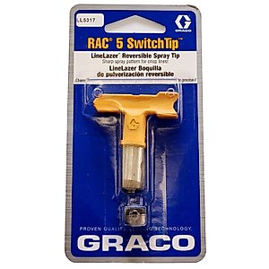 Graco #LL5-317 - LineLazer RAC 5 SwitchTip - 0.017 inches (orifice size) - for 4 inch Line Width - LL5317
