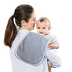 Hakochia Burp Cloths for Baby Boy Organic Cotton Large Burp Clothes Extra Absorbent Soft Burping Rags Spit Up Cloth Sets for Newborns 8 Pack