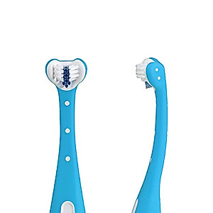 Frida Baby Triple-Angle Toothhugger Training Toothbrush for Toddler Oral Care, Blue