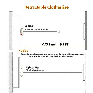 Retractable Clothesline Indoor Clothes line retracting |Drying Laundry line Bathroom