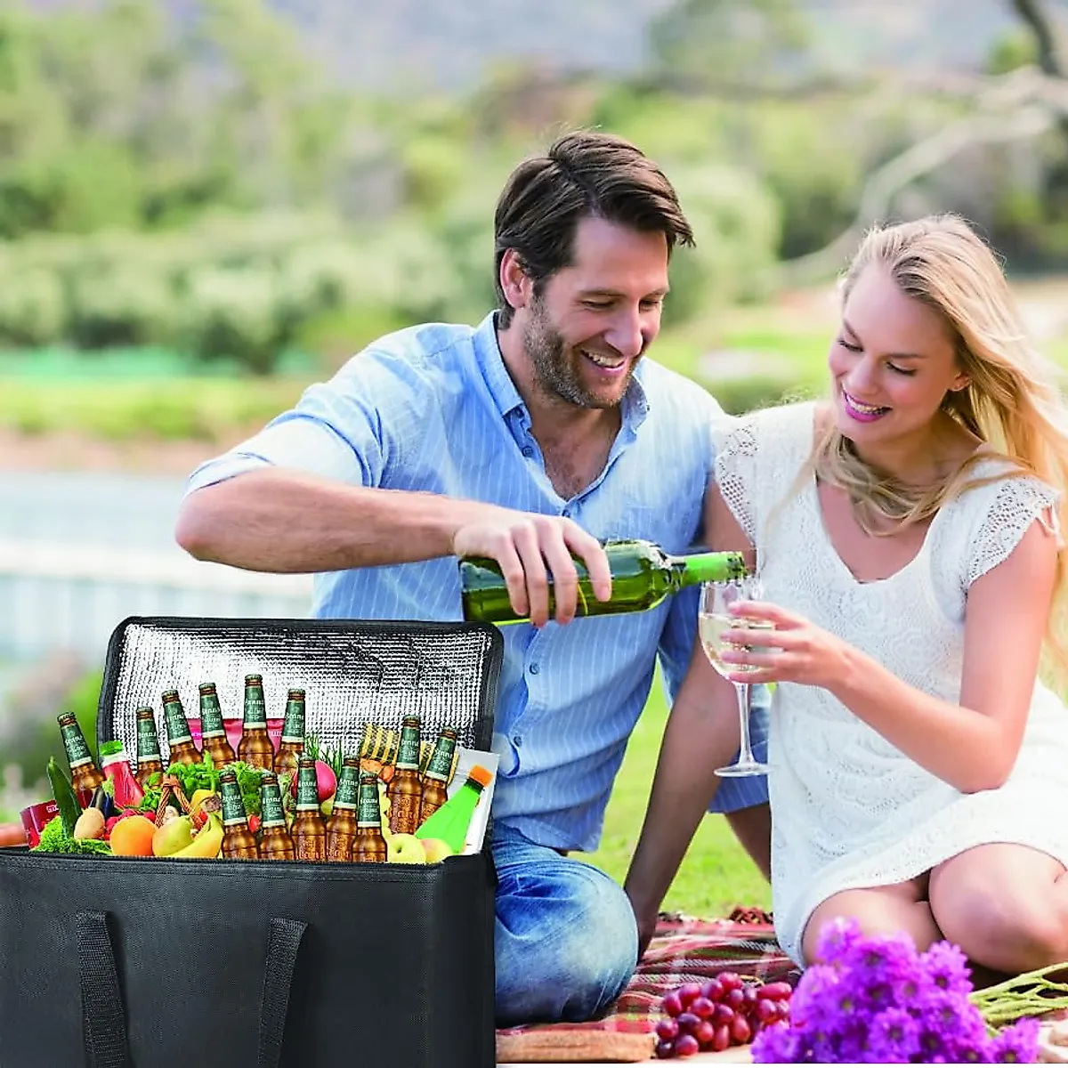 musbus Lunch Bag Insulated Thermal Food Carrier,Insulated Casserole Carrier, 9"x13" Baking Dish Carrier, Padded Lasagna Holder, Expandable Hot And Cold Thermal Tote Bag, Casserole