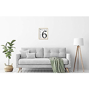 Party of 6 Wall Decor (Unframed 11x14 inch Farmhouse Print, Party of 6 Sign, Farmhouse Decor, Party of 6 Family Sign, This Is Us Art, Party of 6, Growing Family Gifts)