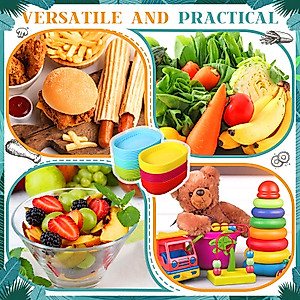 60 Pieces Fast Food Basket Oval Colorful Plastic Storage Basket Bins Reusable Chip Basket Fry Hot Dog Burger Tray for Restaurant Picnic Party Sandwiches, Bread, Deli Serving, 10.5 x 7 Inch