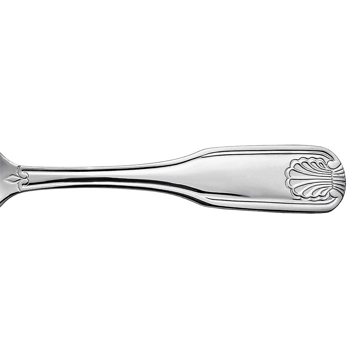 New Star Foodservice 58260 Shell Pattern, 18/0 Stainless Steel, Serving Spoon, 8.4-Inch, Set of 12