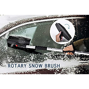 Zento Deals Snow Shovel Kit, 3-in-1 Snow Brush Kit, and Ice Scraper – Emergency Collapsible Design Snow Remover Set for Cars, Trucks, and Outdoors. Material Ice Scraper, Easy to Handle and Use