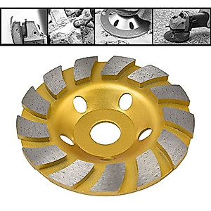 Concrete Grinding Wheel,Diamond Grinding Wheel Turbo Diamond Segments Cup Disc Fast Cutting for Masonry Grinder (125mm)