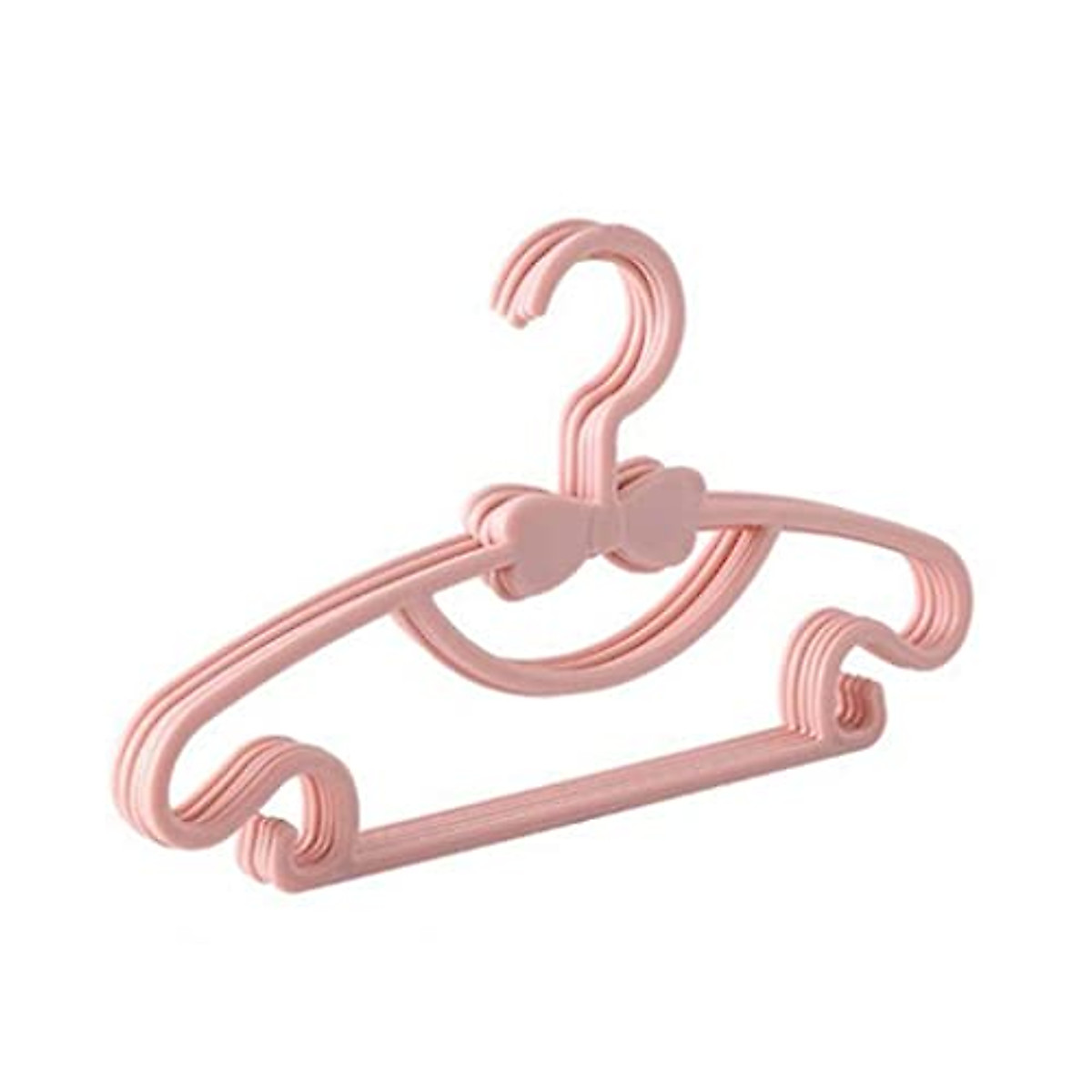 DOUBAO Lightweight Sturdy Anti-Brittle Clothes Hanger Hanger Bright-Colored Children Clothes Hanger Waterproof Household (Color : D, Size : 29 cm x 17 cm)