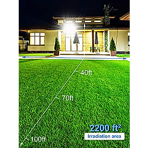Kekeou 100W LED Flood Lights Outdoor Stadium Lights 100 Watt Exterior Flood Lights 11000LM 6500K IP67 Waterproof LED Floodlights Outdoor for Yard Garden