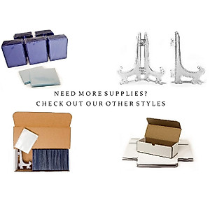 10 Display Stands for Trading Cards and Toploaders - Showcase Your Collection - for Regular and Graded or Encased Top Loaders - Invest x Protect (Toploader Display Stands, 10 Pack)