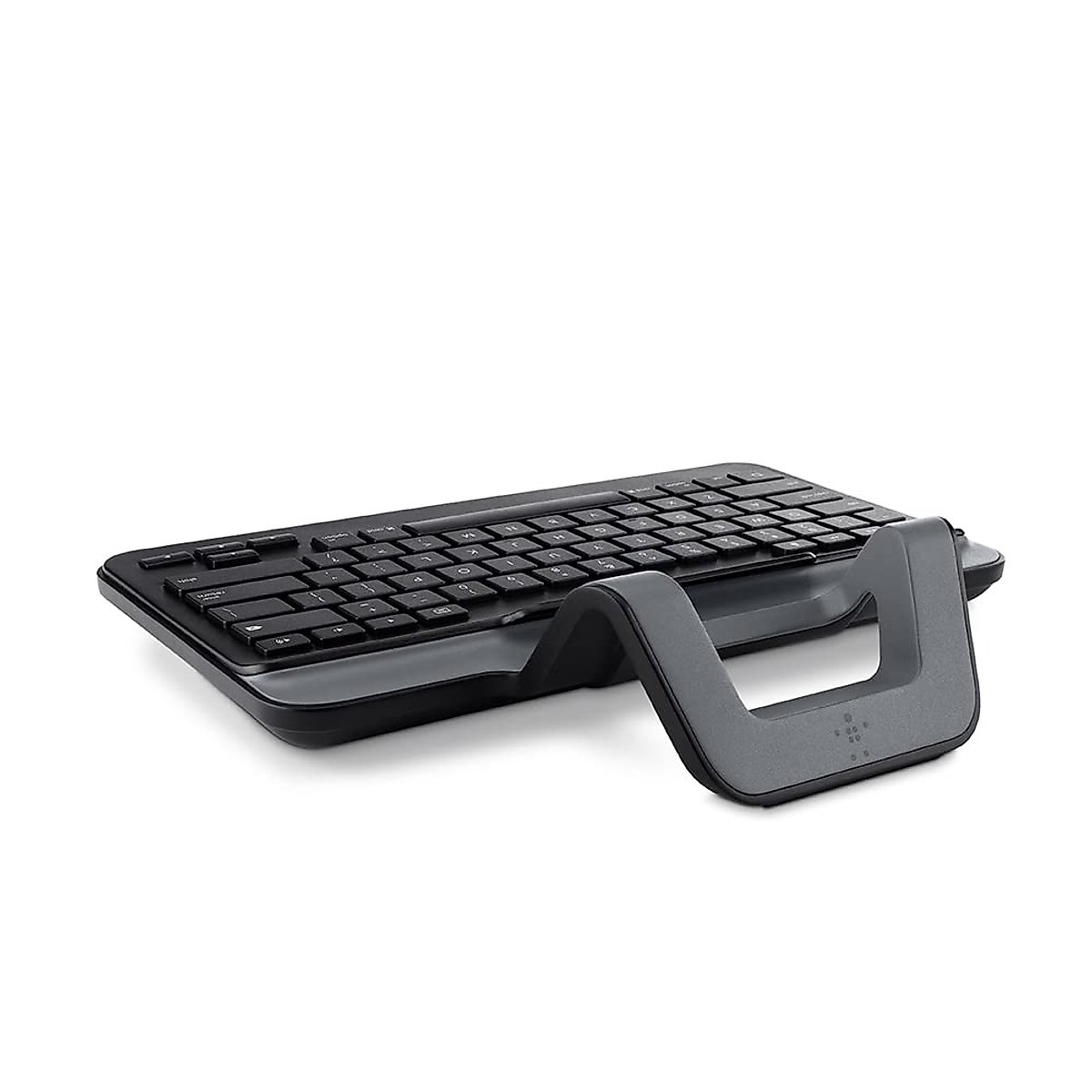 Belkin Wired Keyboard Stand For Chrome OS - Tablet Stand for Acer Chromebook Tab 10 - Works With Chrome OS Devices With USB C - Wired Keyboard Stand w/ Full Size Keycaps - Keyboard Tray - Black