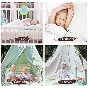 Toddler Pillow with Pillowcase - 13x18 Organic Cotton Baby Pillows - Soft Little Pillows for Boys & Girls, 2-8 Years Old Children, Kids Bedding Set, Perfect for Baby Crib, Daycare, Car Trips