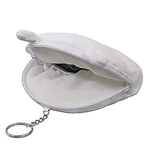 Concept One BT21 LINE FRIENDS Small Coin Purse Wallet with Keychain, RJ, One Size